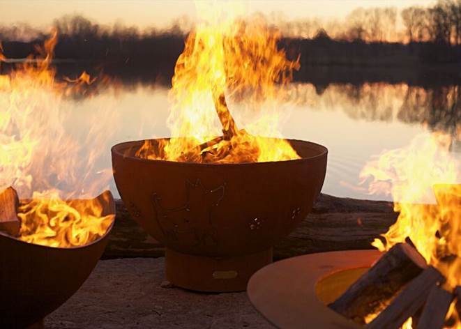 Buy Now Funky Dog Fire Pit - Free Cover [Fire Pit Art] – Outdoor Heat ...