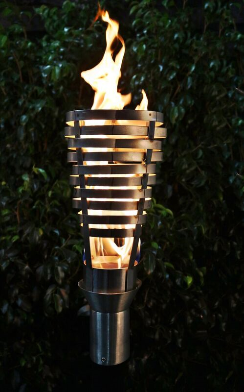 Hercules Fire Torch / Stainless Steel – Outdoor Heat Direct